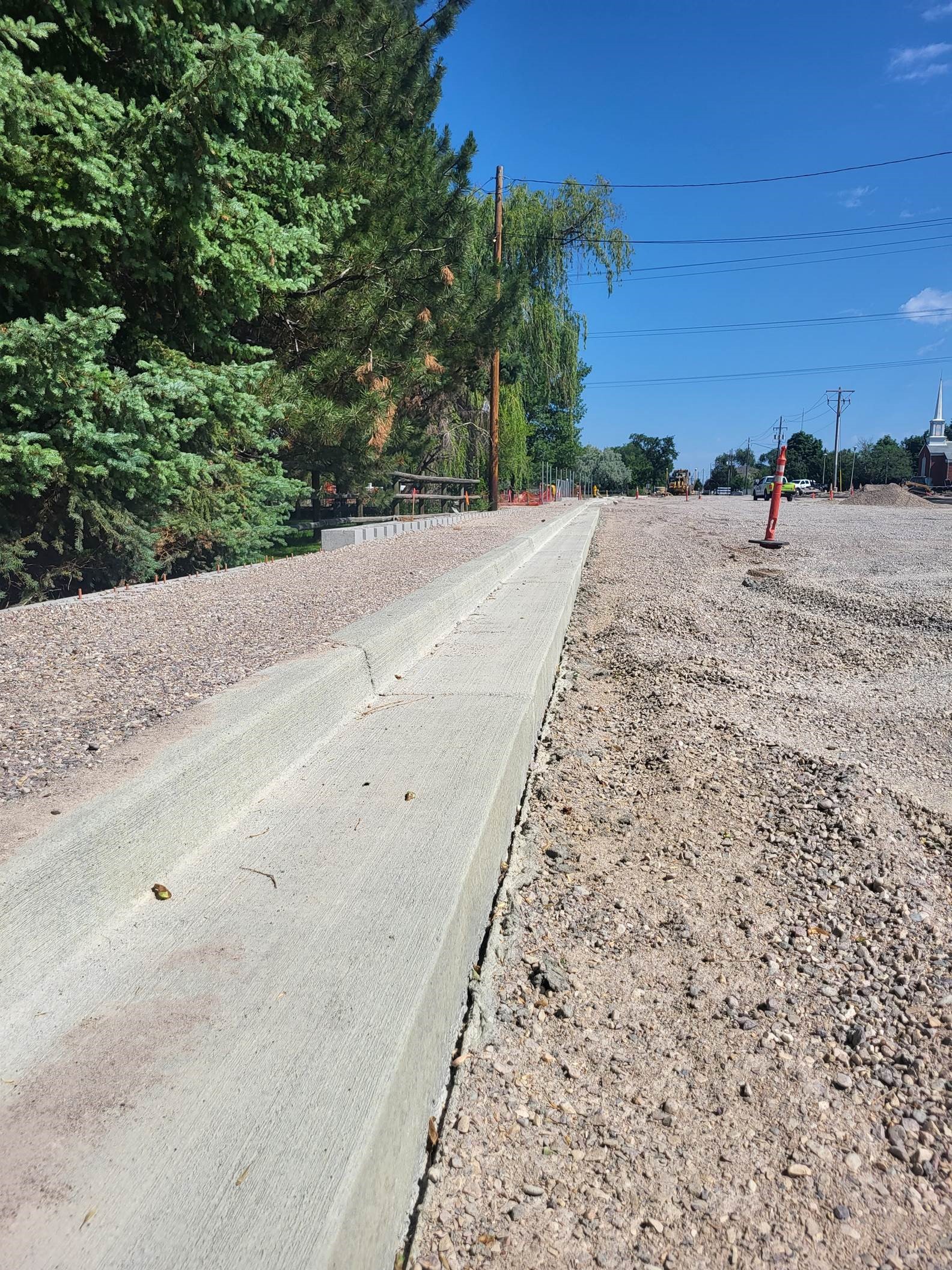 Installing Concrete at the Hawthorne and Quinn Intersection – Pocatello ...