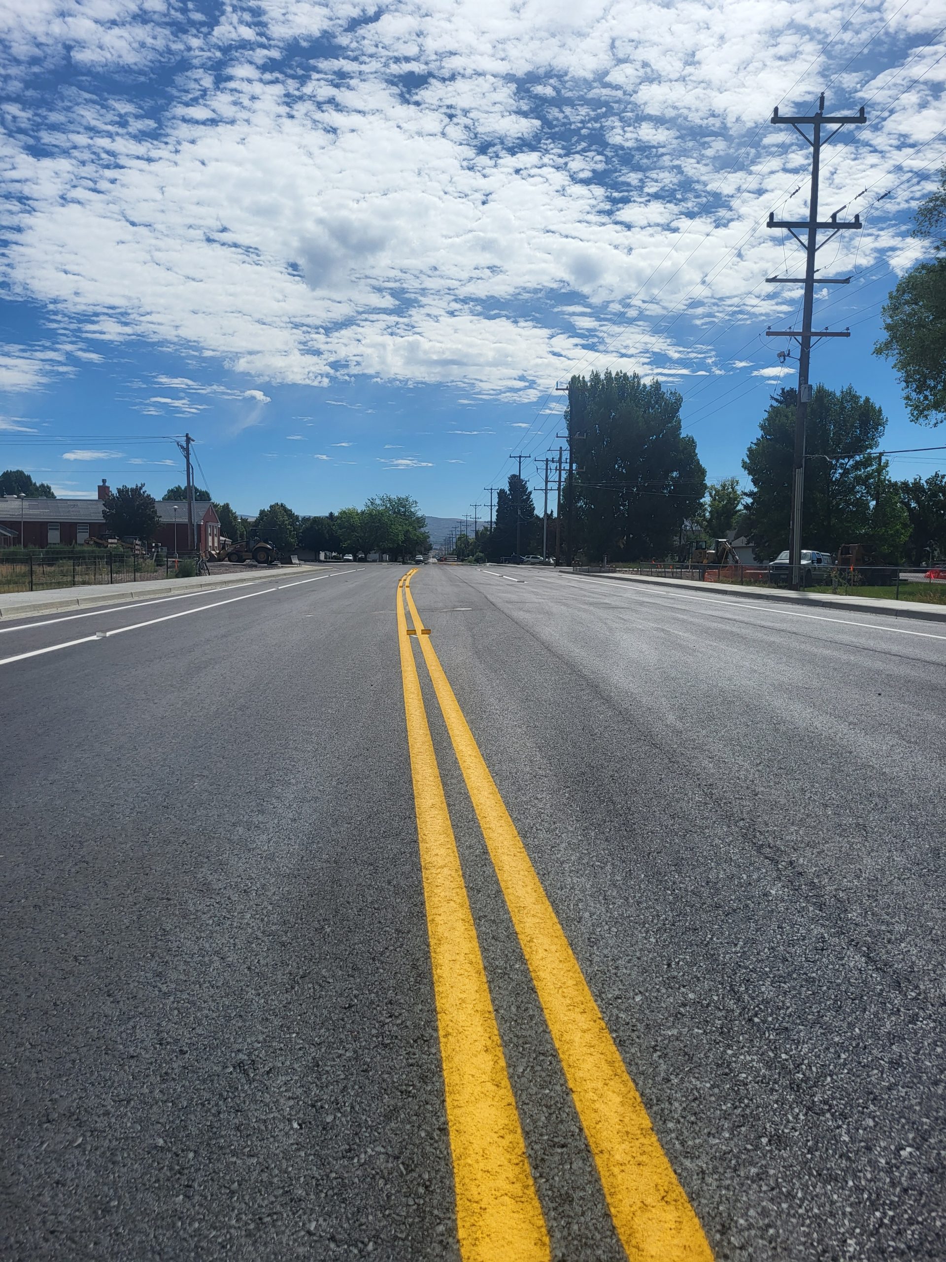 Striping Underway at the Hawthorne and Quinn Intersection – Pocatello ...