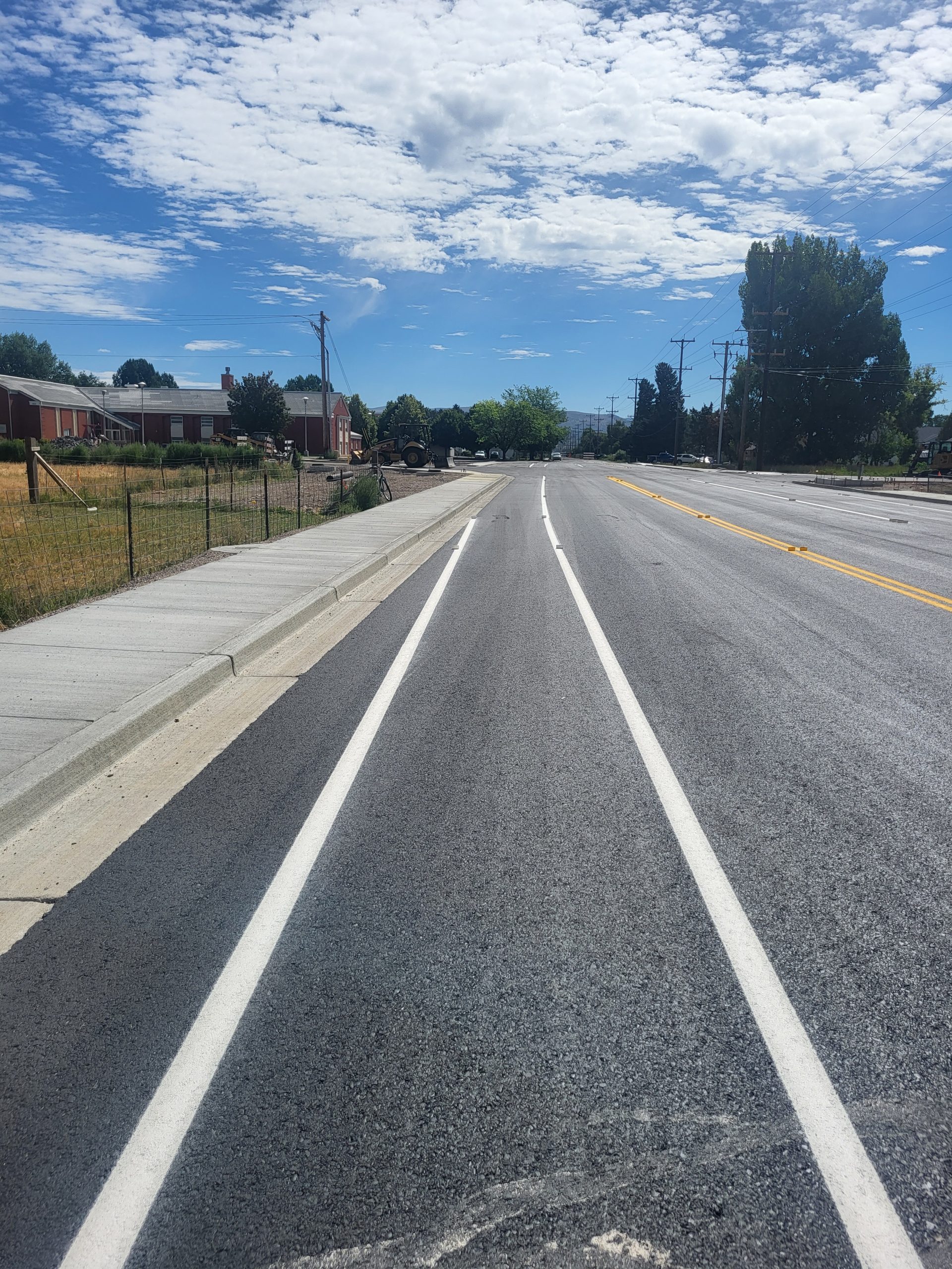 Striping Underway at the Hawthorne and Quinn Intersection – Pocatello ...
