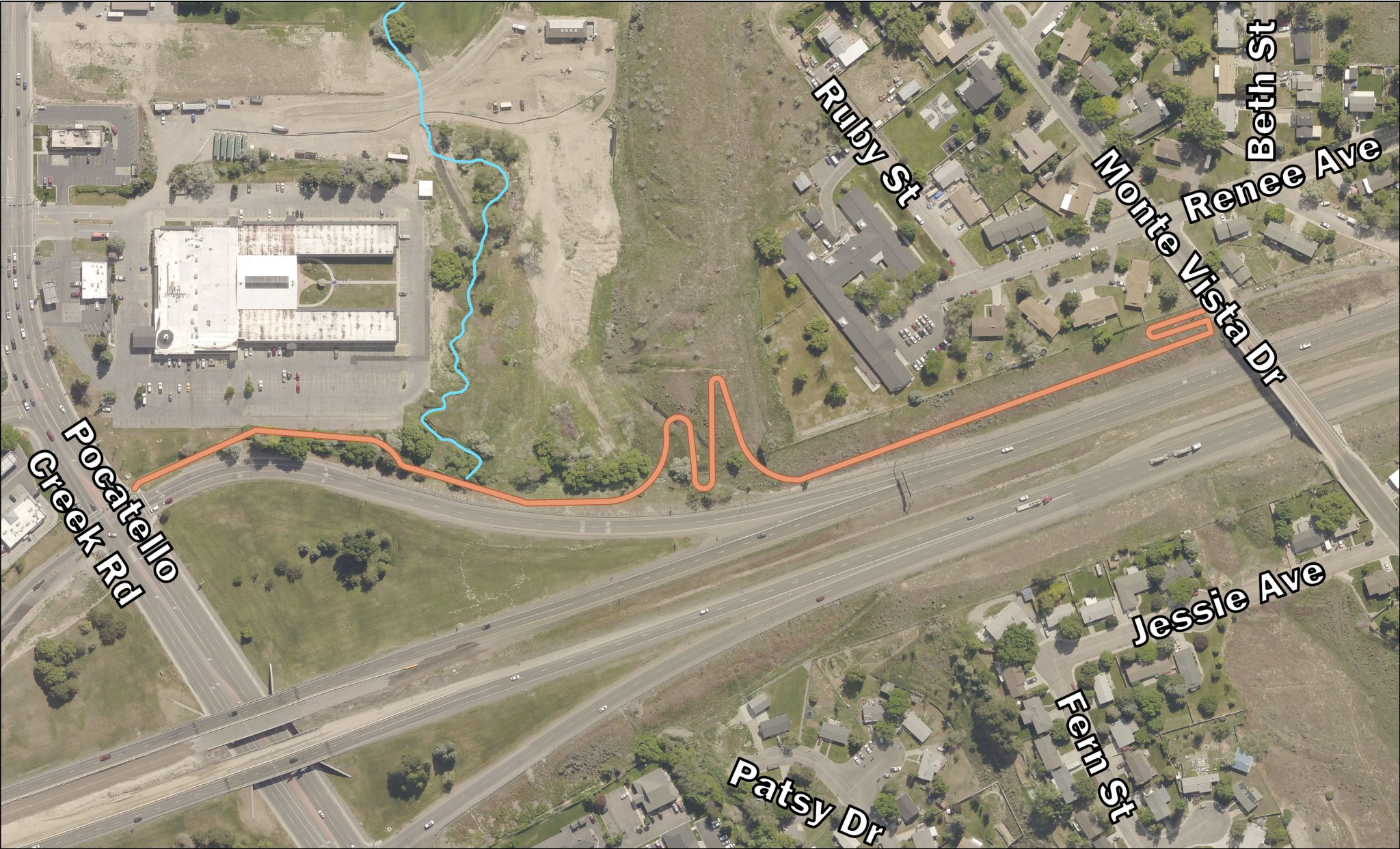 Monte Vista to Pocatello Creek Road Pathway – Pocatello Projects